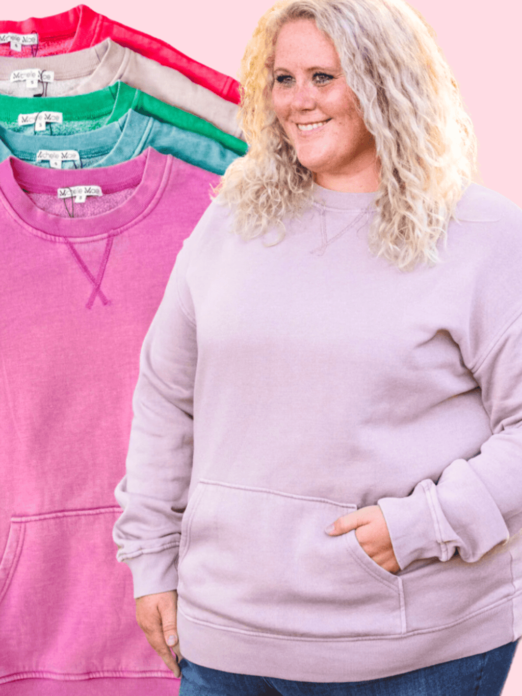 SALE- Addison Vintage Wash Pocket Pullover (5 Colors) – Stacked - A ...