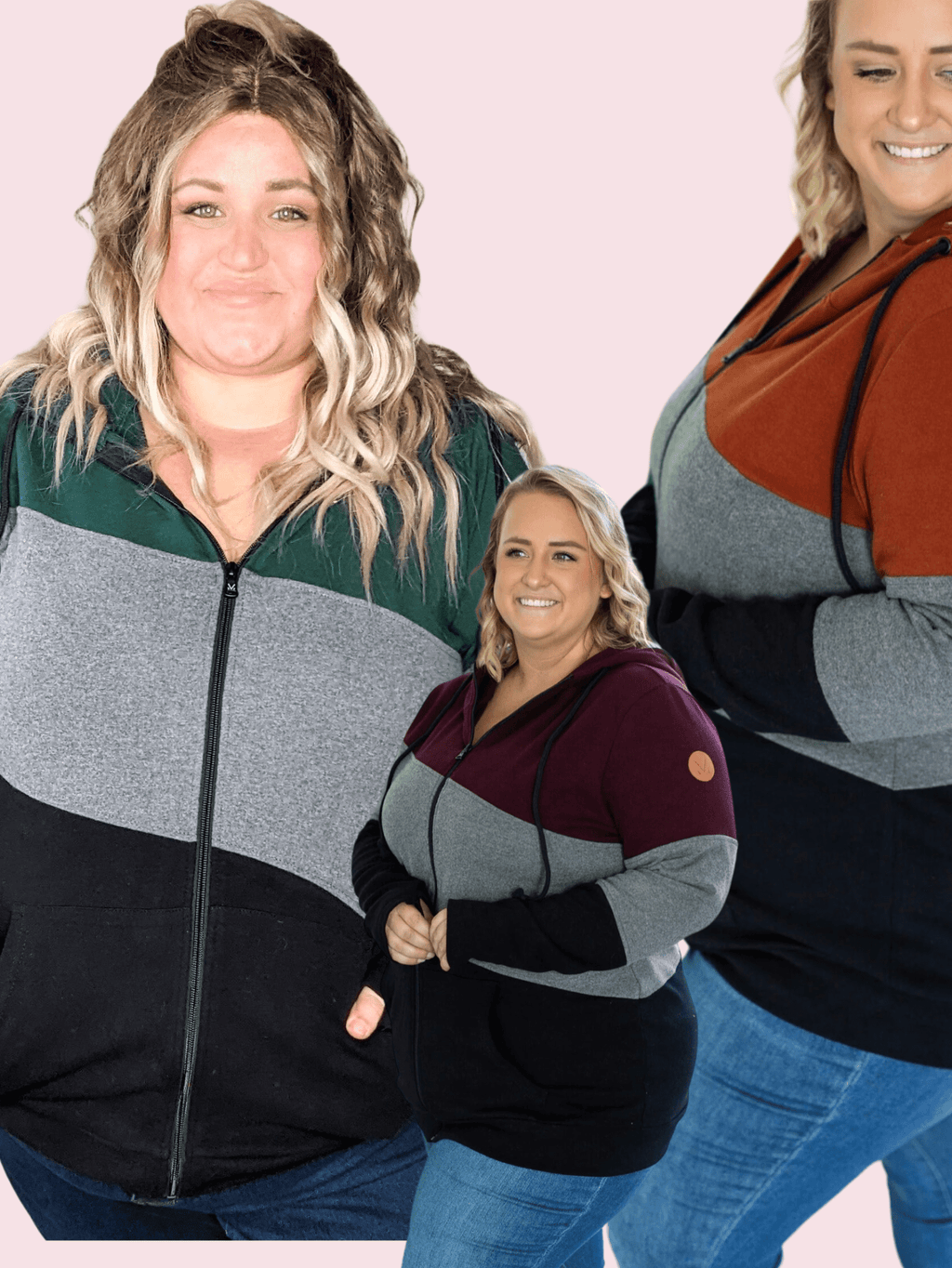 PHC- Triple Stretch Asymmetrical Block Full Zip (4 colors) – Stacked ...