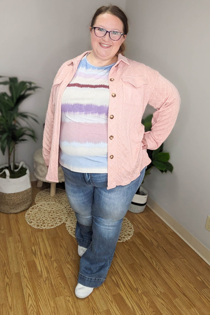 Emaline Premium Lightweight Cable Knit Shacket (5 colors) – Stacked - A ...