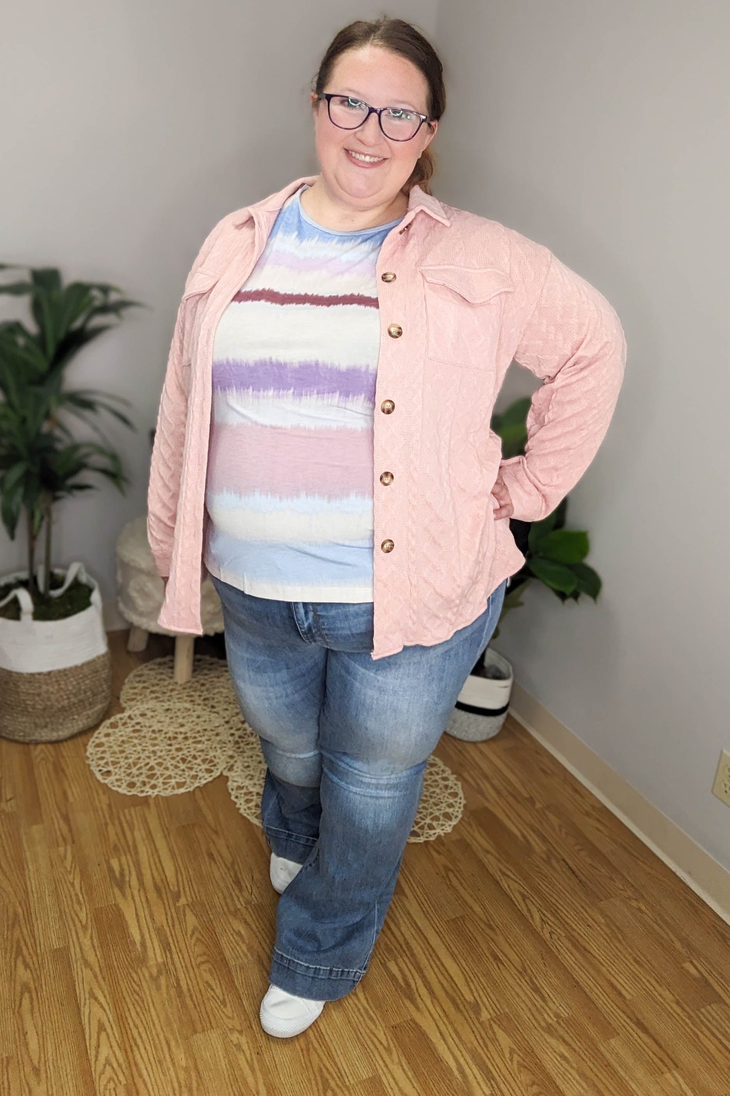 Emaline Premium Lightweight Cable Knit Shacket (5 colors) – Stacked - A ...